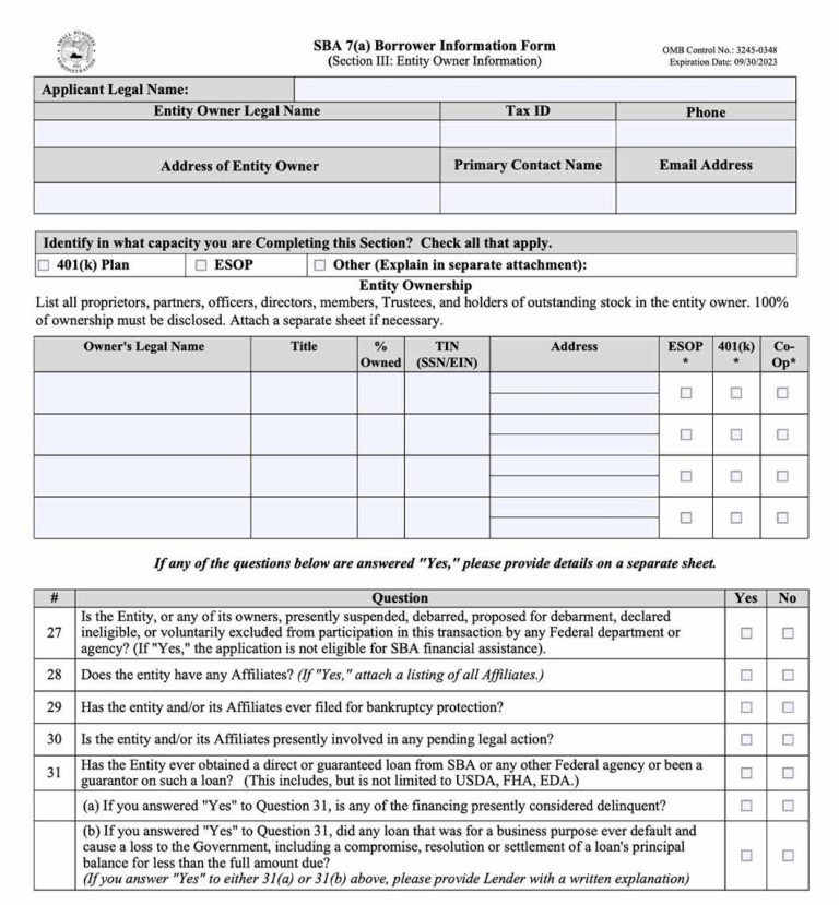 SBA Form 1919: What It Is & How to Complete It